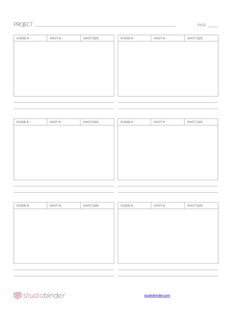 Six Panel Storyboard Template | PDF