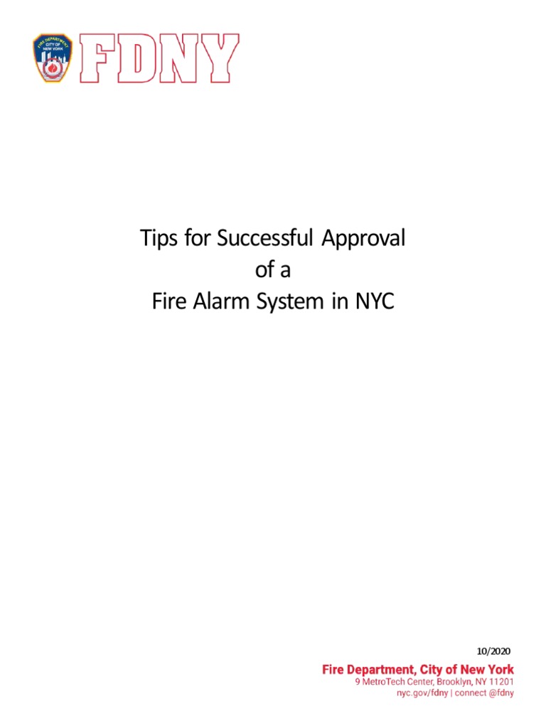 Tips For A Successful Approval of A Fire Alarm System | PDF | New York ...