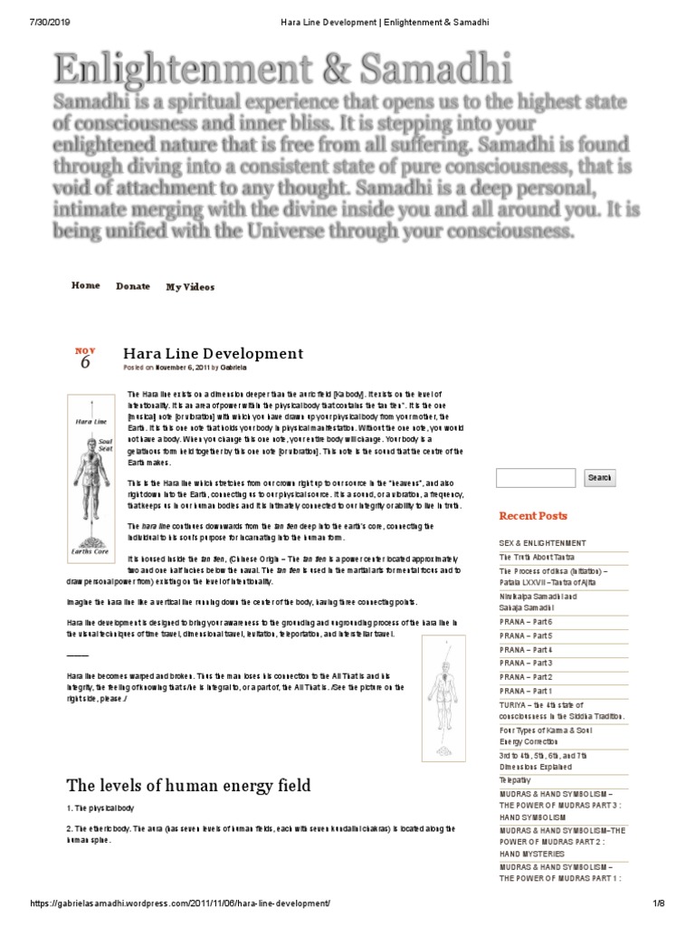Hara Line Development | PDF | Kundalini | Chakra
