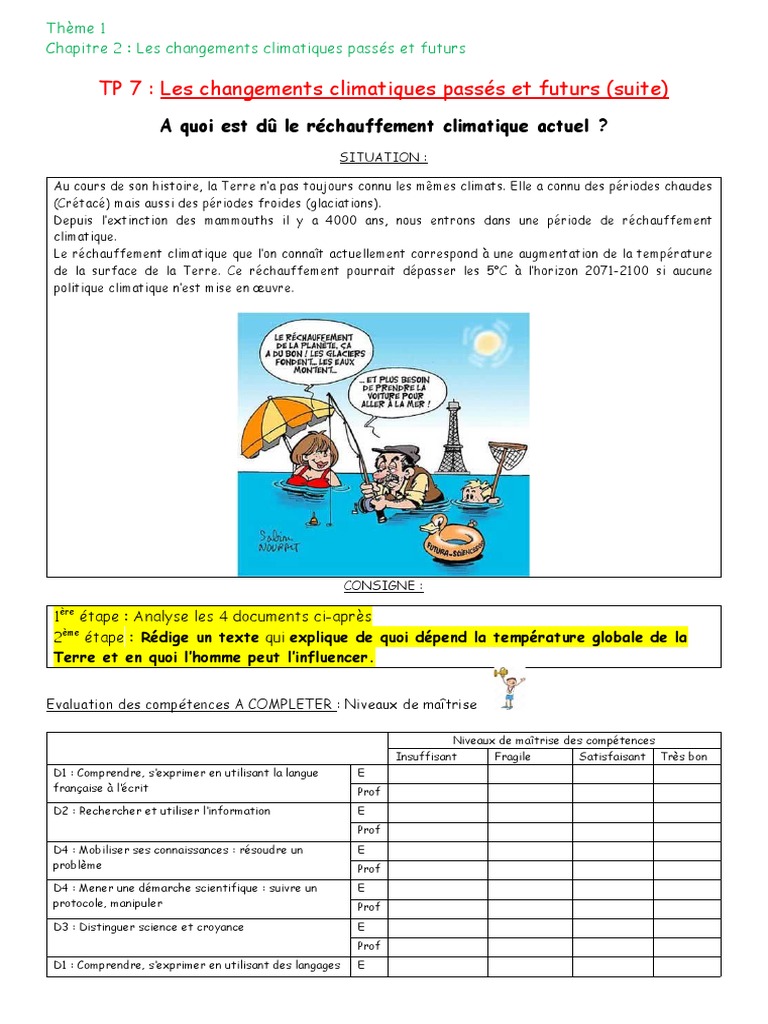 TP7 Climats Anciens Suite | PDF | Changement climatique | Atmosphère de la Terre