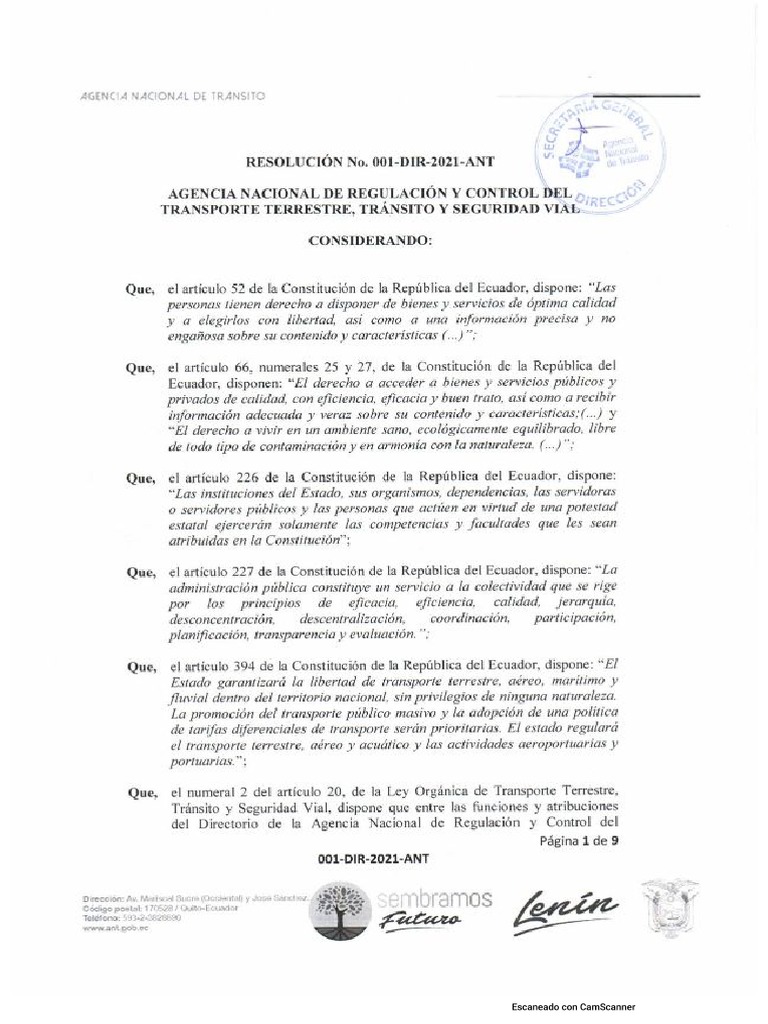 Resolucion 001 DIR 2021 ANT Expedir Prorroga de 5 Anos y ... Resolucion 001 DIR 2021 ANT Expedir Prorroga de 5 Anos y ...