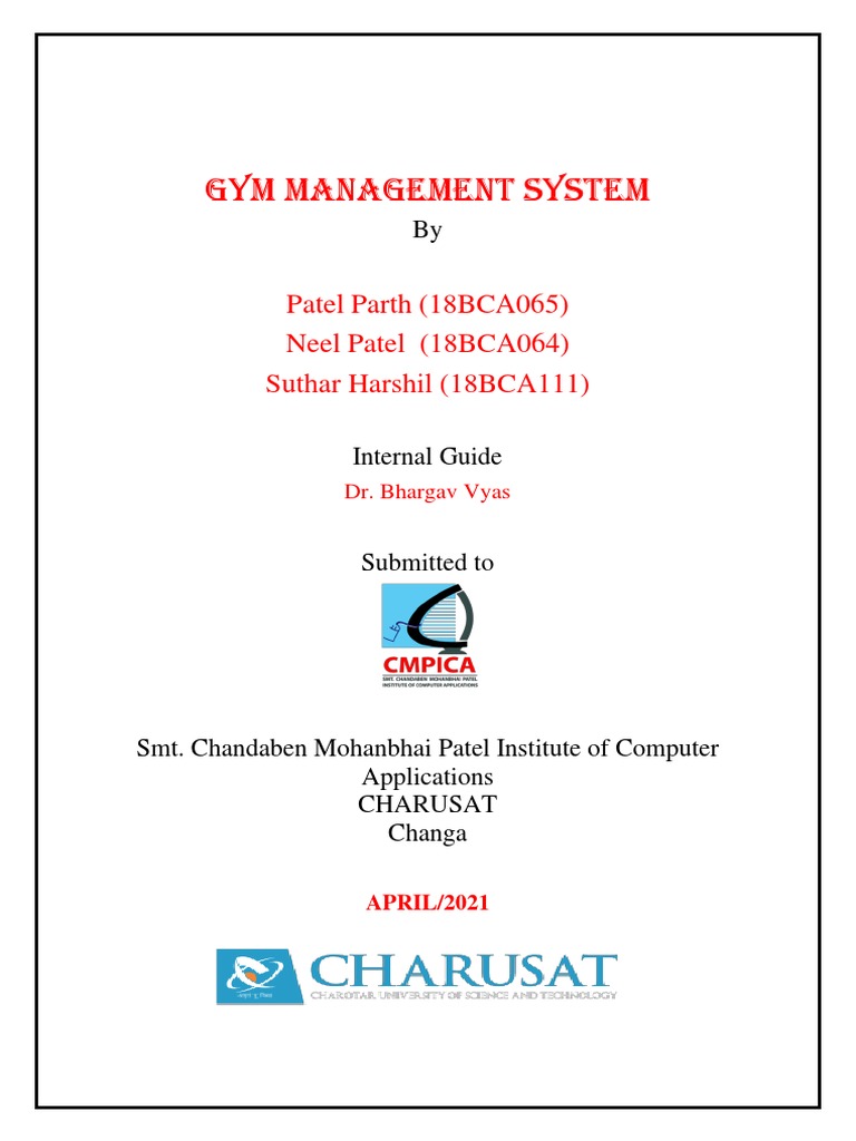 FINAL GYM Management System (7) - 1 | PDF | Databases | World Wide Web