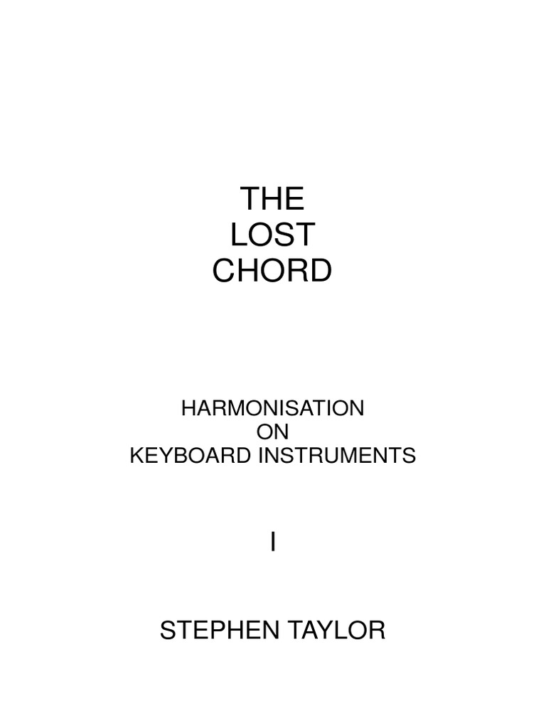 The Lost Chords 1 | PDF | Minor Scale | Scale (Music)