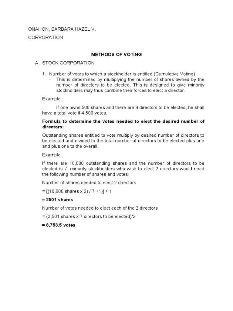 Methods of Voting | PDF