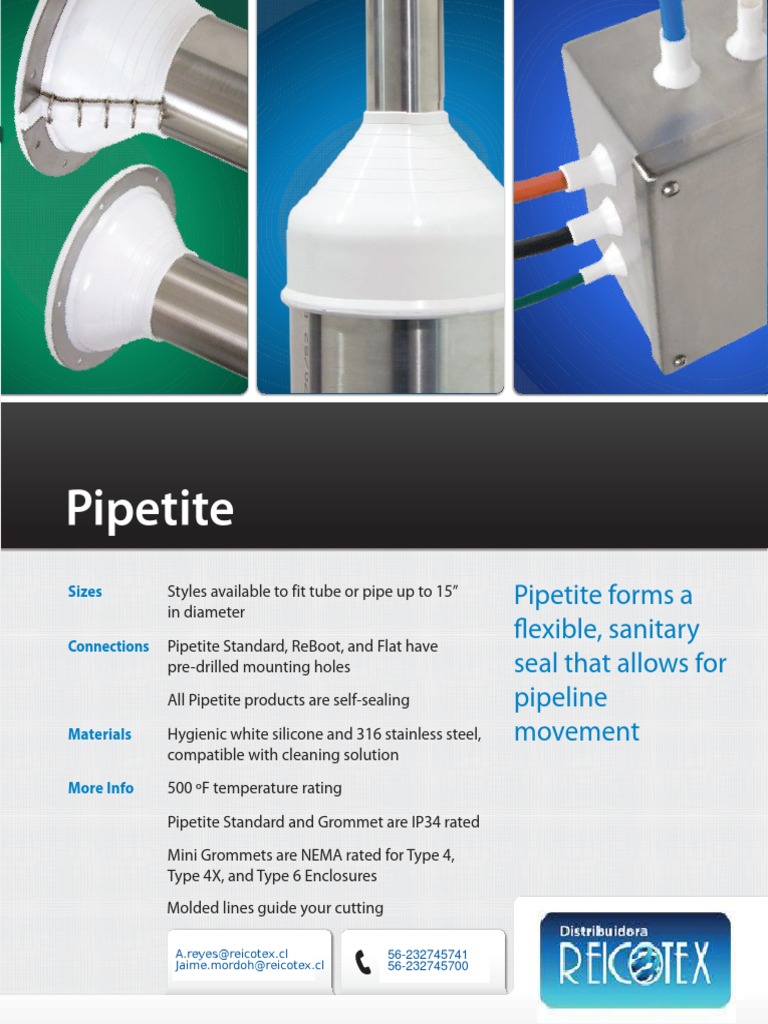 Brochure-Pipetite DR | PDF | Pipe (Fluid Conveyance) | Equipment