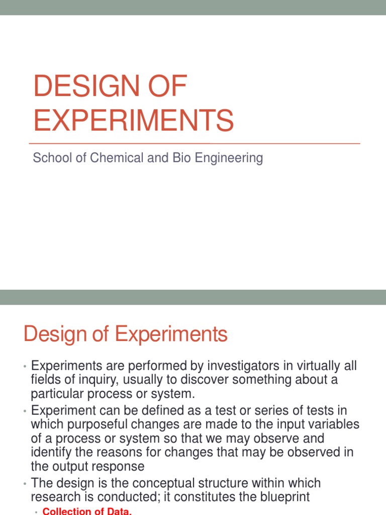 Chapter 3 | PDF | Experiment | Design Of Experiments