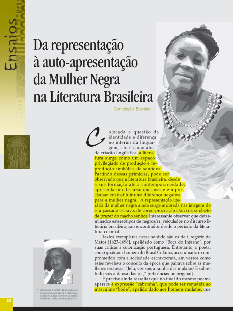 da-representação-à-auto-apresentação-da-mulher-negra-na-literatura ...