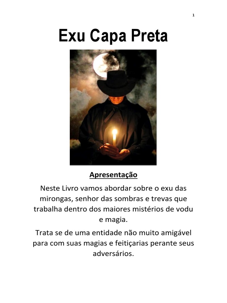 Exu Capa Preta | PDF | Diabo | Pensamento