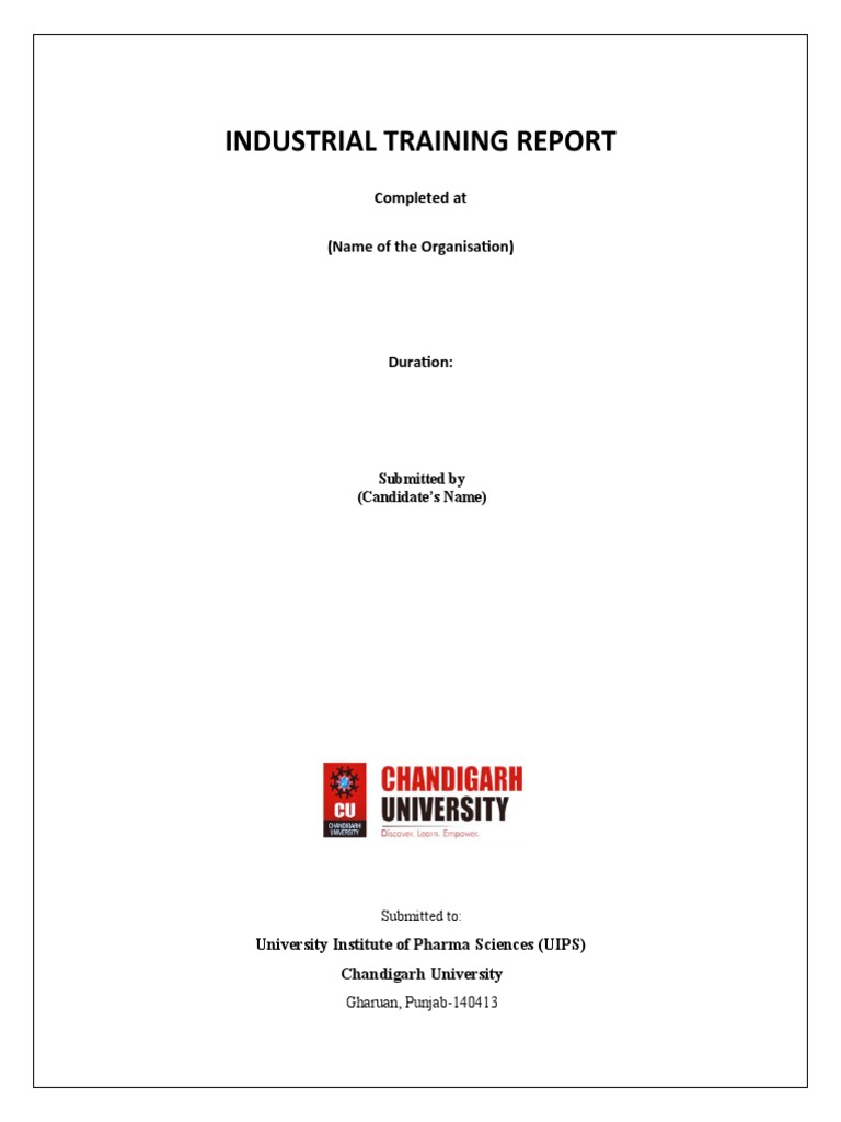 Industrial Training Format | PDF