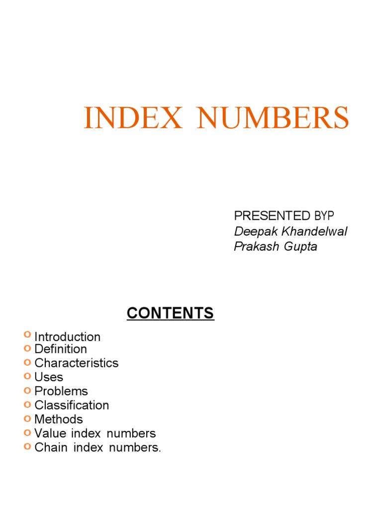 Index Number 2021 | PDF | Index (Economics) | Price Indices