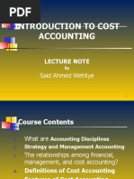 1.introduction To Cost Accounting PDF | PDF | Cost Accounting ...