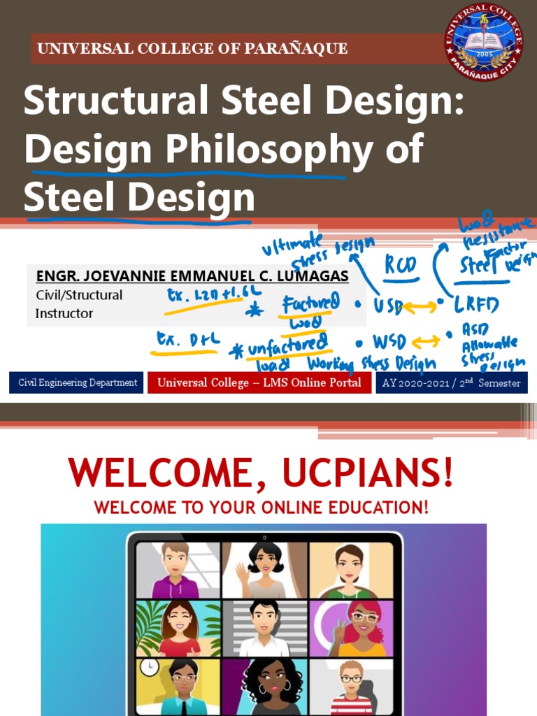 Structural Steel Design: Design Philosophy of Steel Design: Universal ...