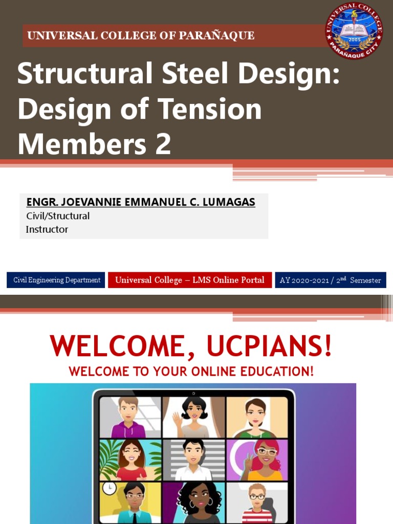 Steel Design: Tension Member Guidelines | PDF | Strength Of Materials ...