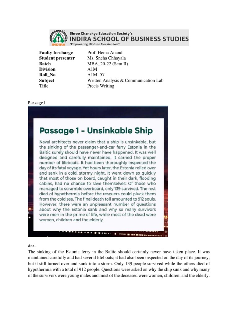 Faulty In-Charge Student Presenter Batch Division Roll - No Subject Title | PDF