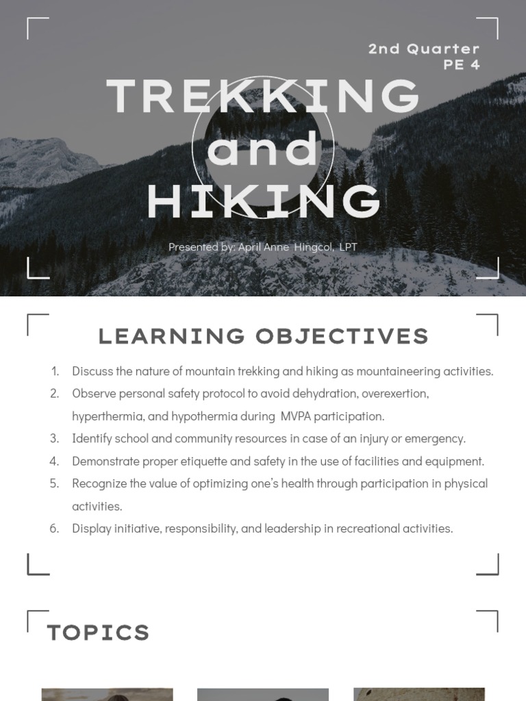 Trekking and Hiking | PDF | Hiking | Outdoor Recreation