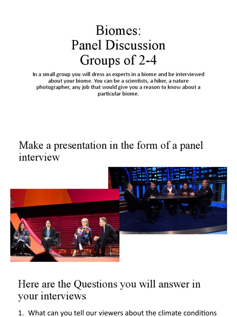 Biomes Panel Discussion | PDF | Nature | Natural Environment