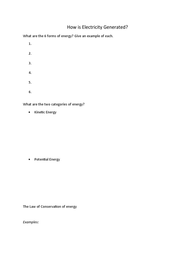 Understanding Electricity Generation Basics | PDF