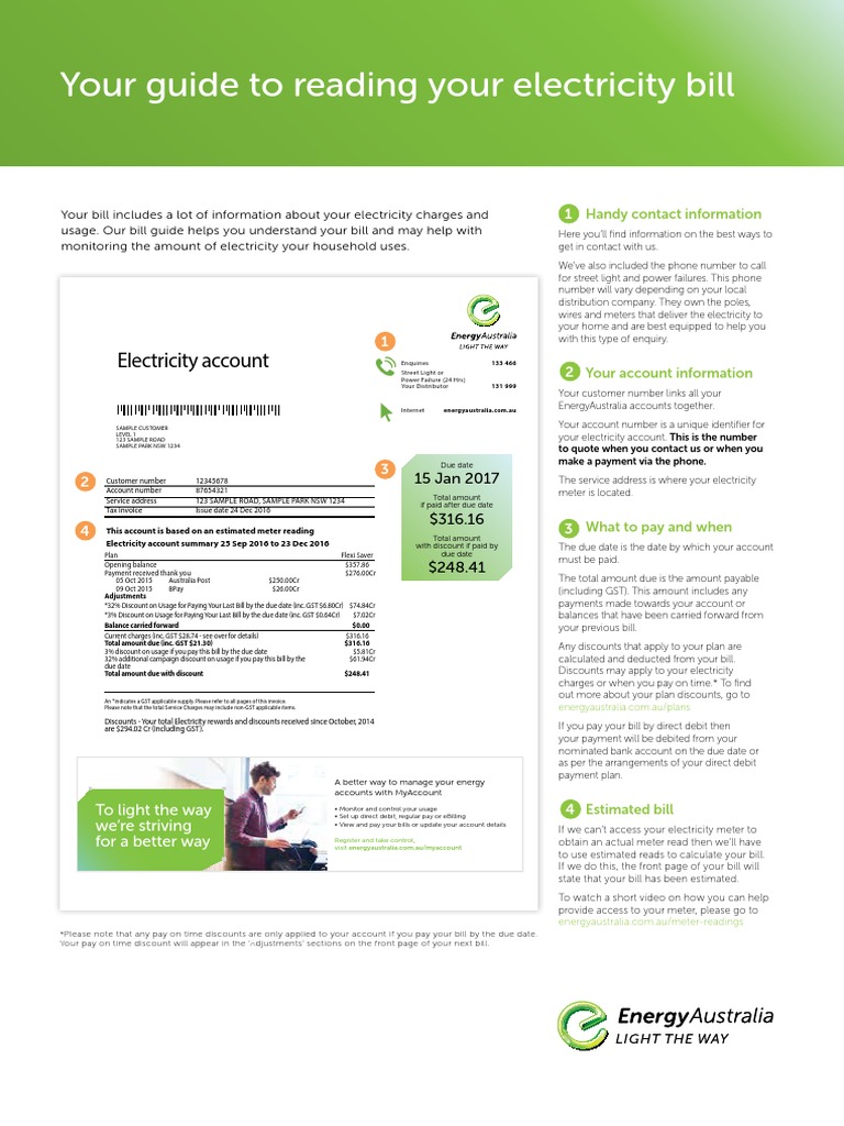 Electricity Bill Guide | PDF | Invoice | Payments