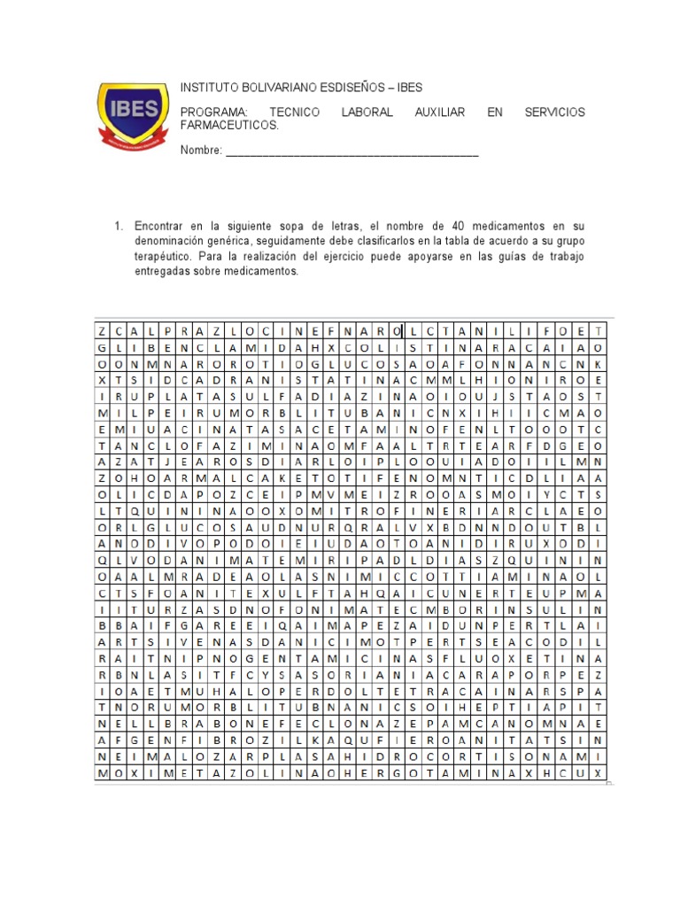 Taller - de - Sopa - de - Letras Eliza | PDF