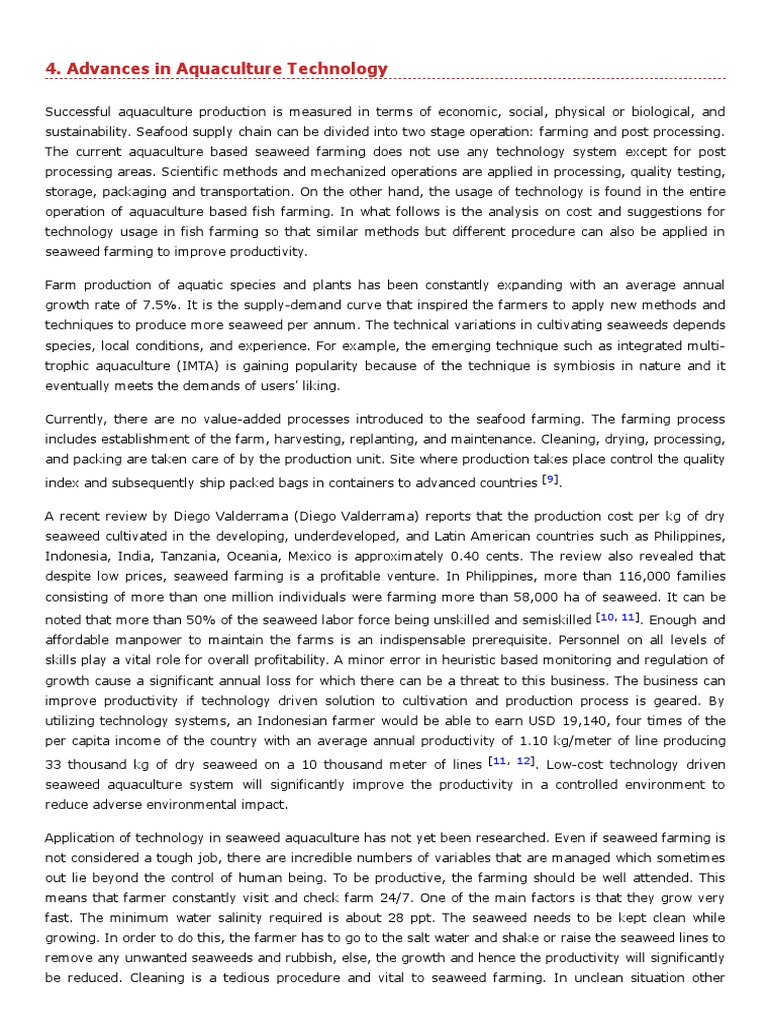 Aquaculture Monitoring and Control Systems For Seaweed and Fish Farming ...