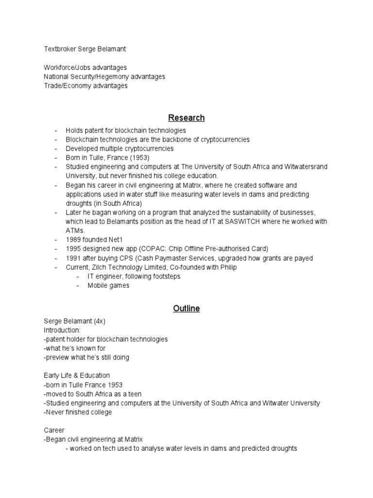 Textbroker Serge Belamant | PDF | Automated Teller Machine ...