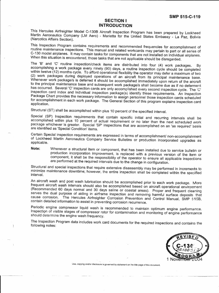 SMP515-C-119 Section I | PDF