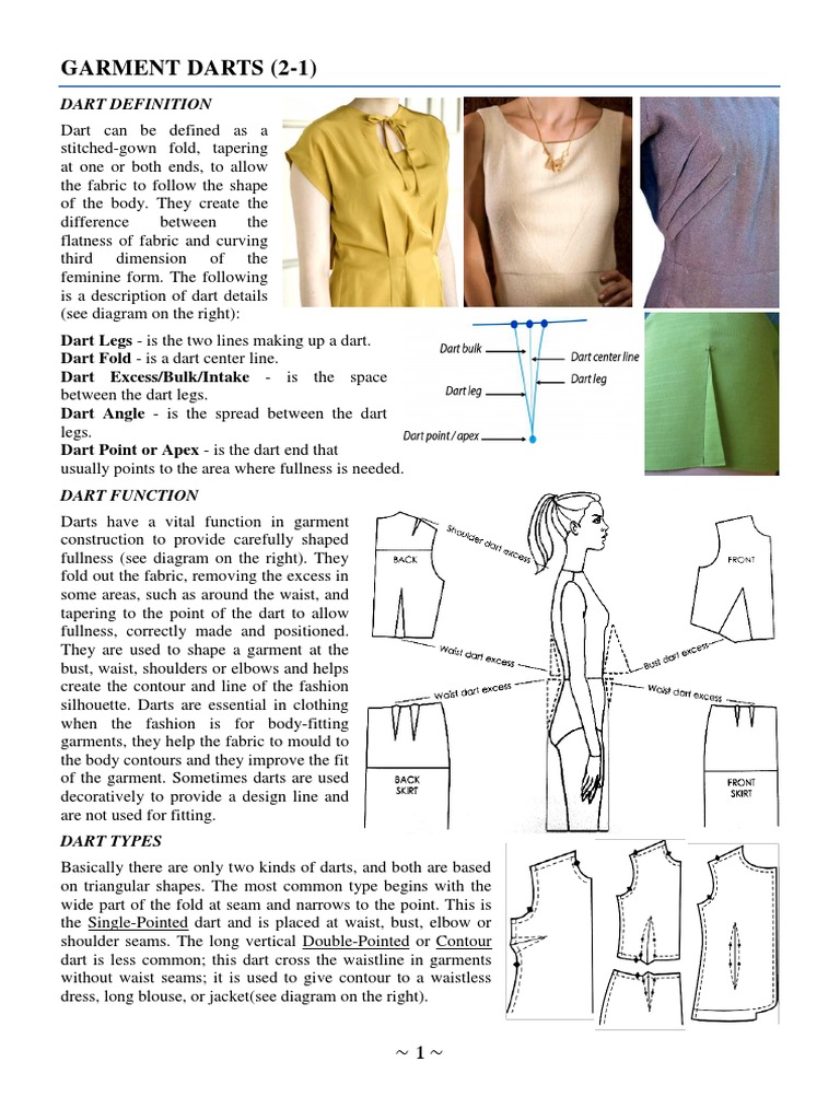 Understanding Garment Darts | PDF | Seam (Sewing) | Skirt