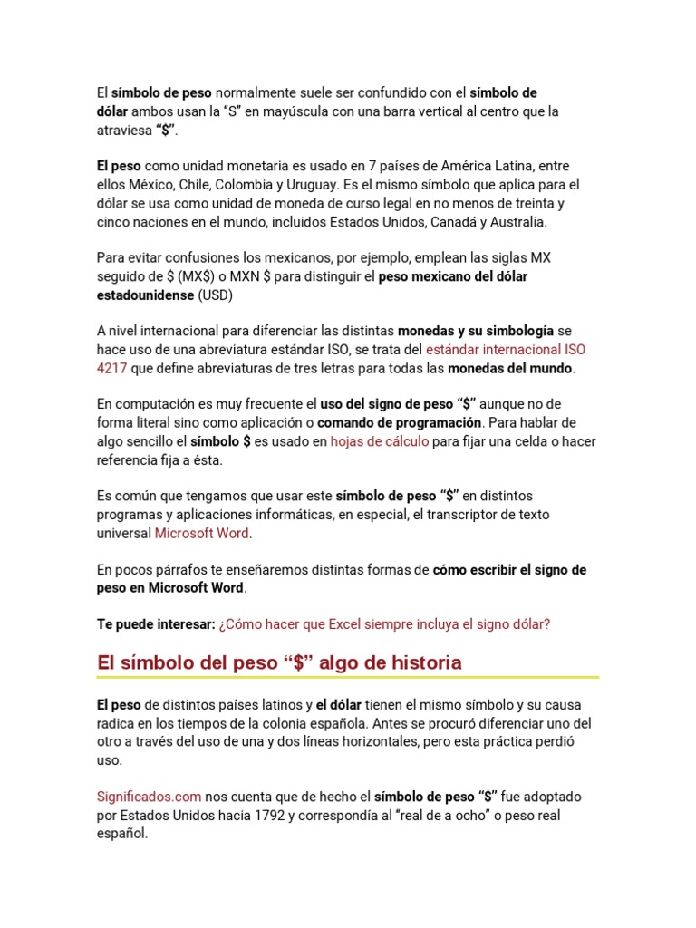 Moneda S | PDF | Ascii | Dólar de los Estados Unidos