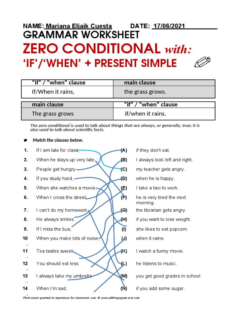 Zero Conditional: With | PDF