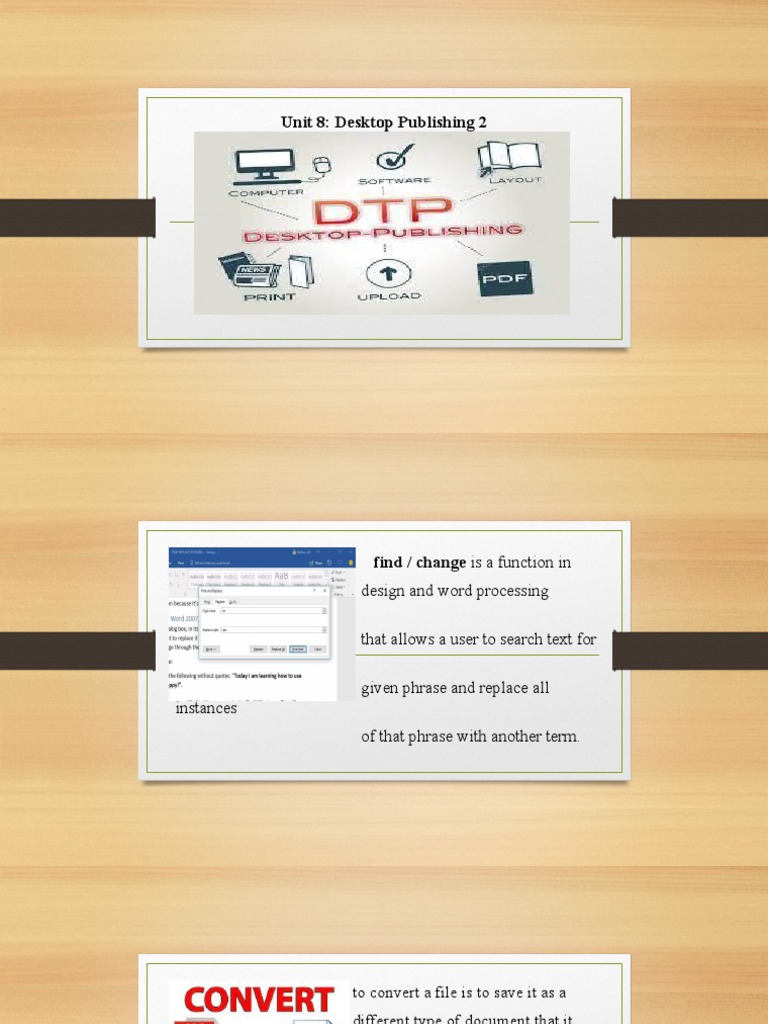 Unit 8 Desktop Publishing 2 | PDF