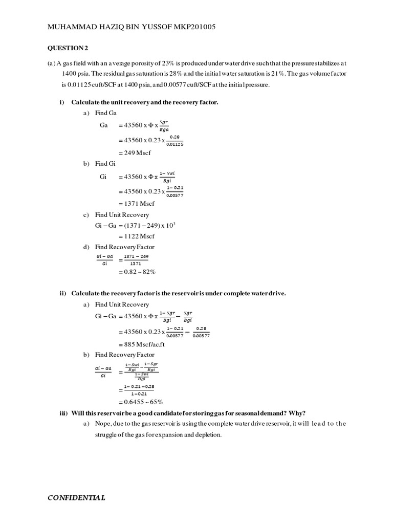 Test 2 Reservoir Enginer | PDF | Petroleum Reservoir | Applied And ...