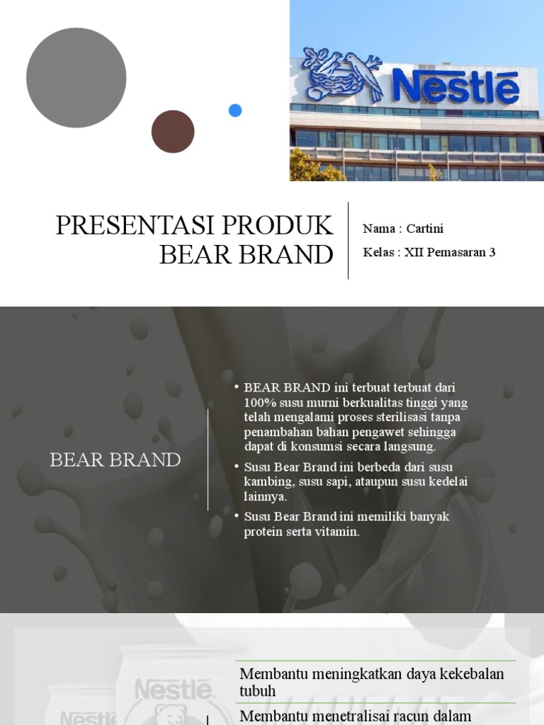 Presentasi Produk Bear Brand Cartini pm3 | PDF