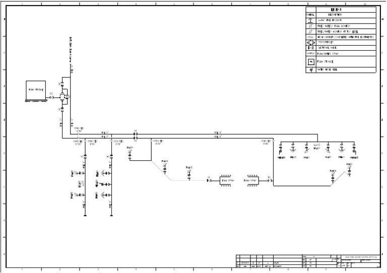 P&Id Fire Water System Jetty 6A | PDF