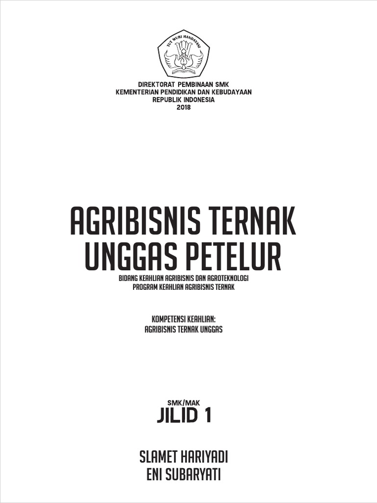 Agribisnis Ternak Unggas Petelur Kls Xi | PDF