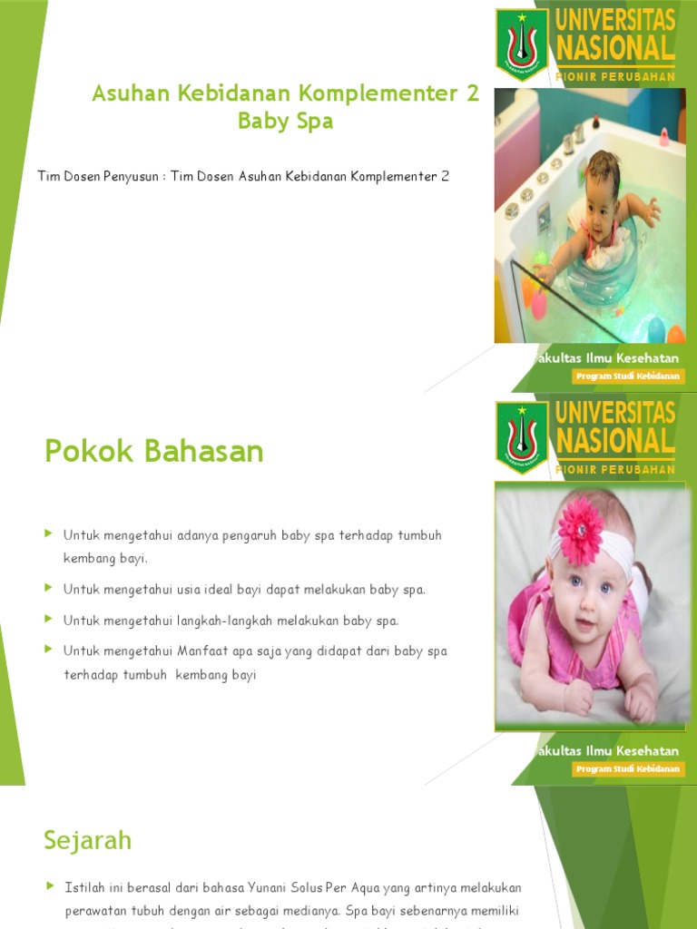 Manfaat Baby Spa untuk Tumbuh Kembang Bayi | PDF