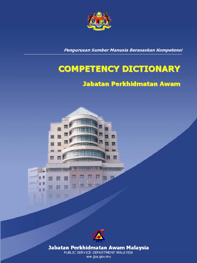 Competency Dictionary Jpa (0407) | PDF | Competence (Human Resources ...