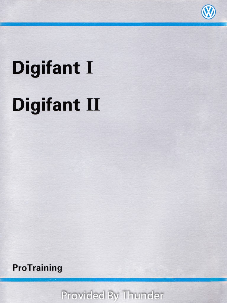 Digifant I and II Pro Training Manual Part 2 | PDF
