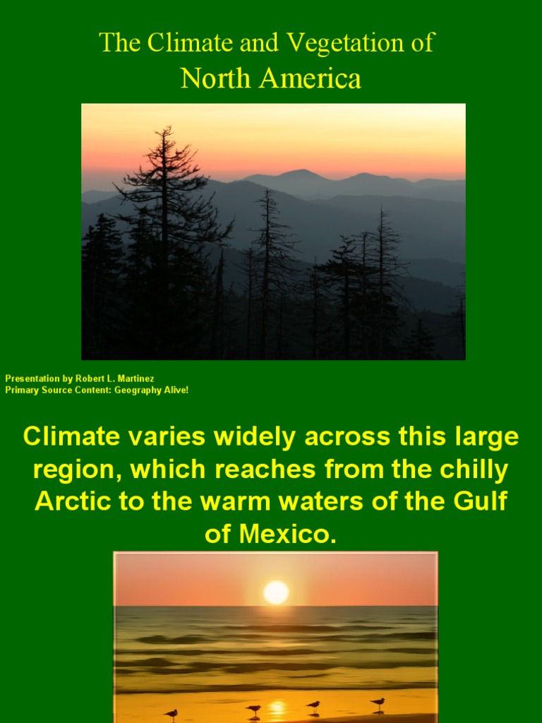 Geog Climate Vegetation North America1 | PDF | Climate | Temperate Climate