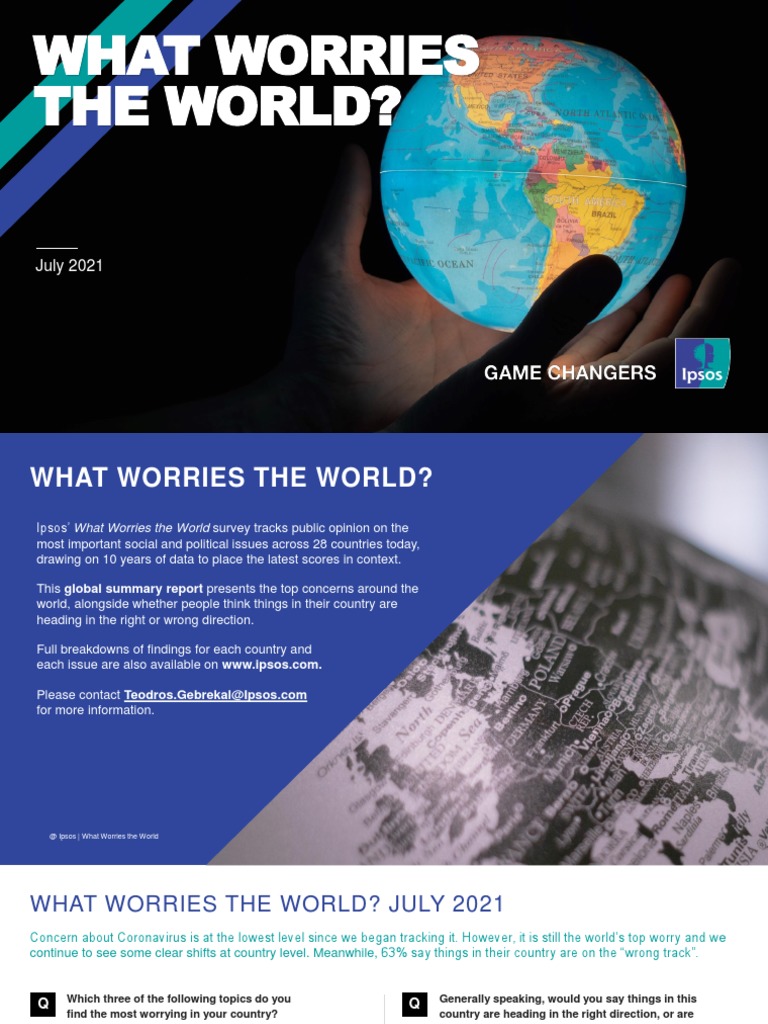 What Worries The World July 2021 | PDF | Economic Inequality ...