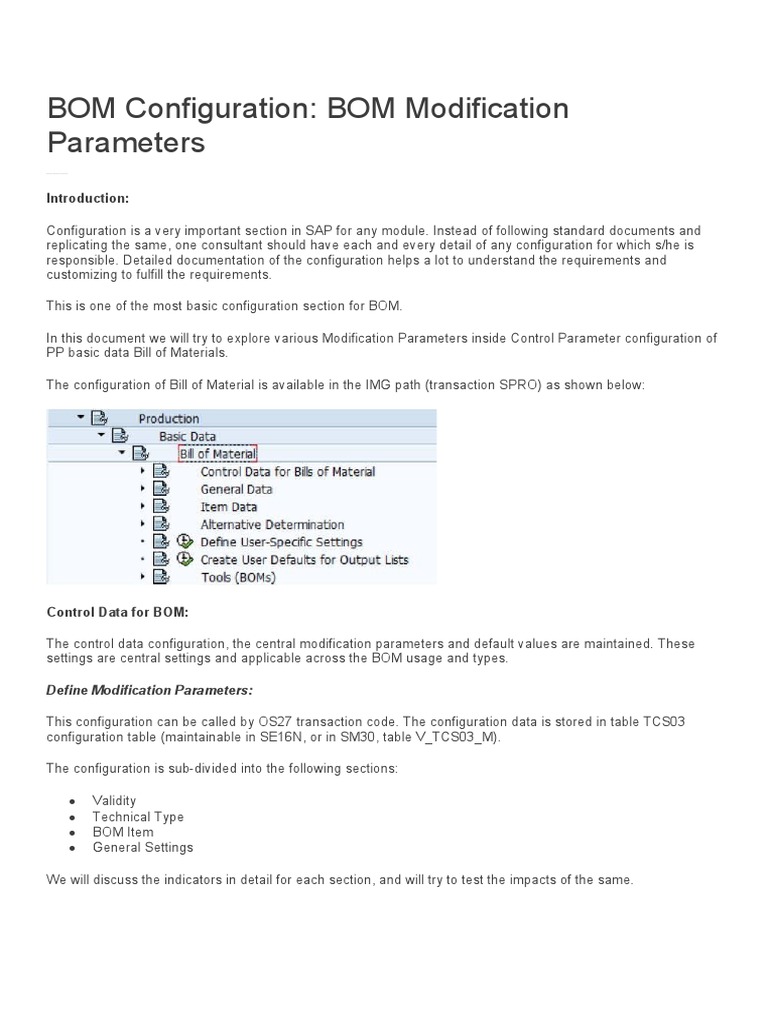 BOM Configuration DNLD | PDF | Parameter (Computer Programming ...