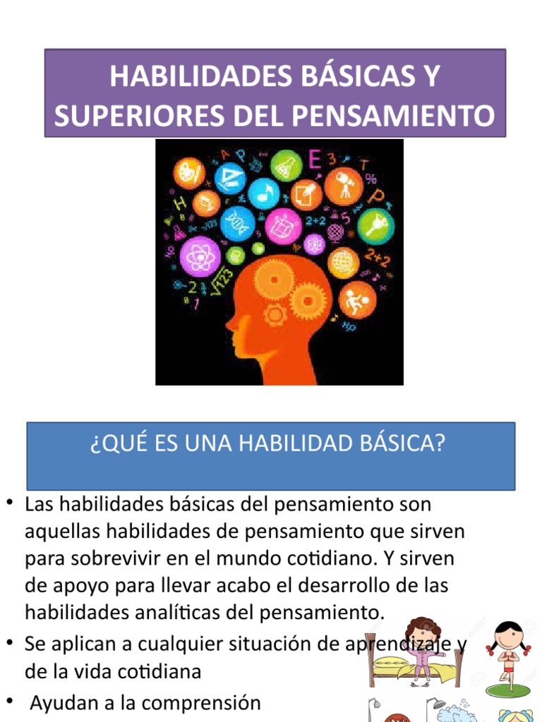 Habilidades Básicas y Superiores Del Pensamiento | PDF | Evaluación | Aprendizaje