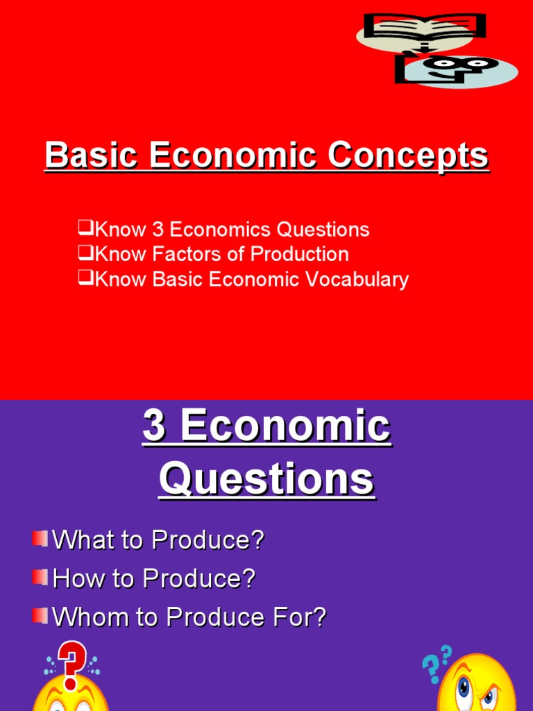 Basic Economic Concepts | PDF