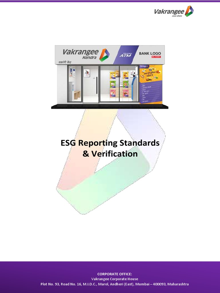 ESG Reporting Standards & Verification - 20042021 | PDF | Sustainability | Audit