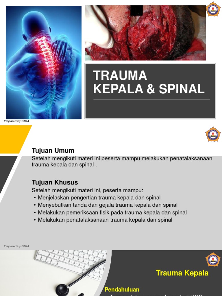 Slide 8 Trauma Kepala Dan Spinal | PDF