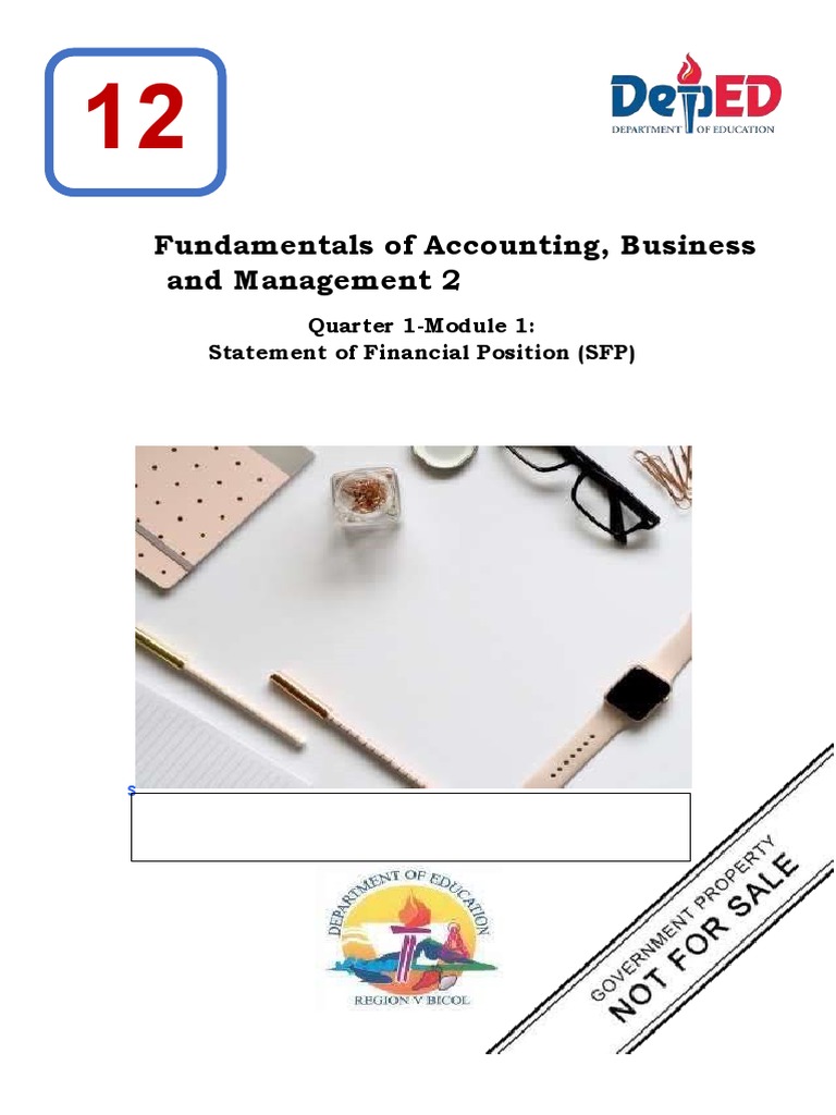 Booklet FABM 2 Module 1 | PDF | Balance Sheet | Debits And Credits