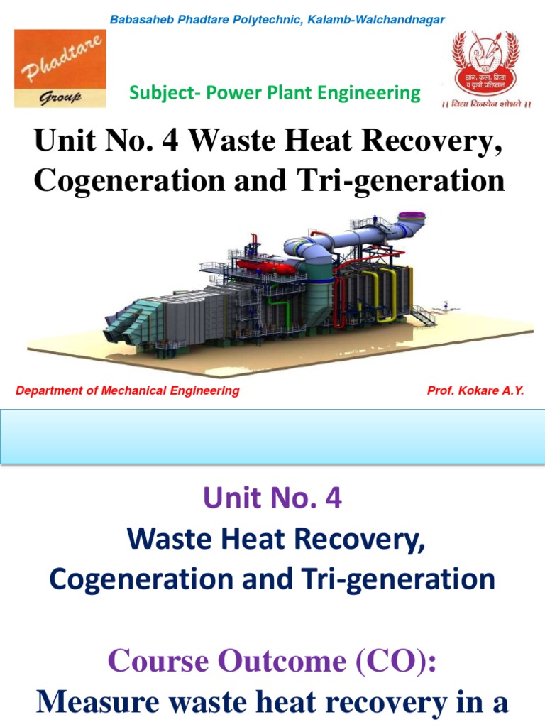Co Generation Unit 4 | PDF | Cogeneration | Boiler