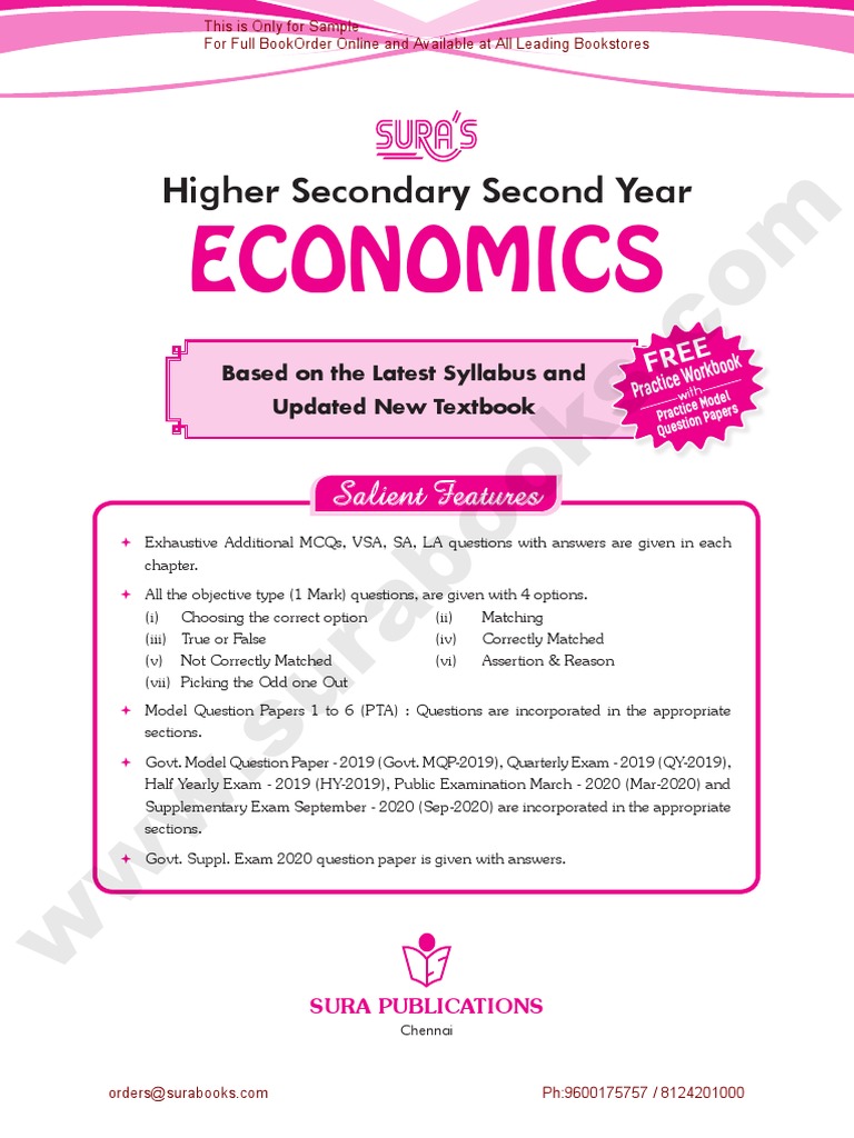 12th Economics Sura Guide New Edition 2021-2022 English Medium Download ...