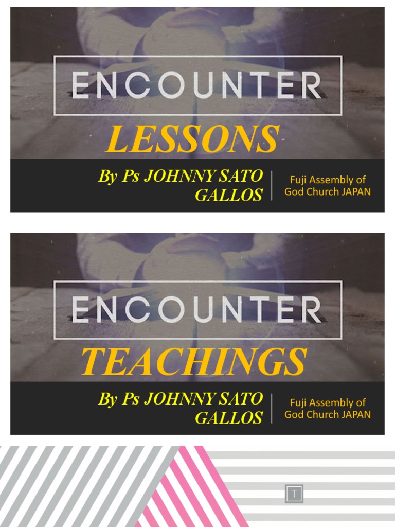 Lessons: by Ps Johnny Sato Gallos | PDF | Jesus | Abraham