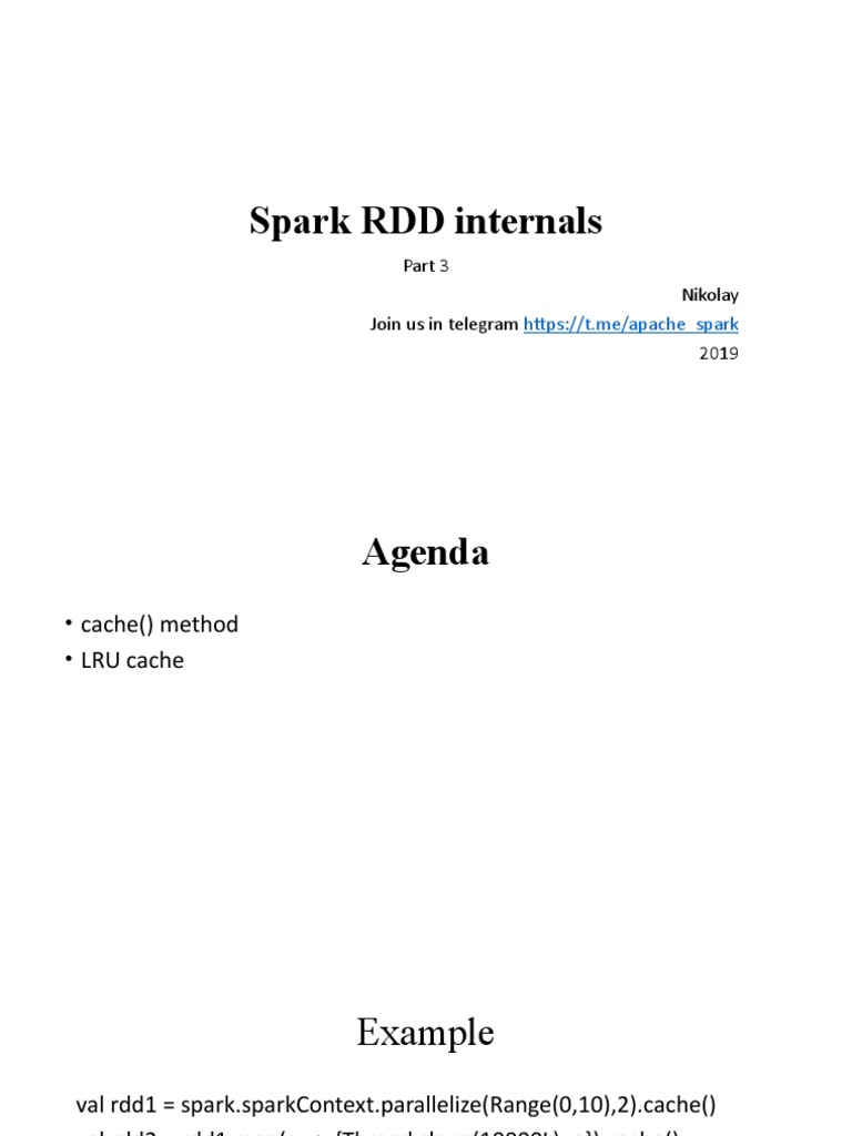 Spark RDD Cache and Persist Methods | PDF | Boolean Data Type | Computer Data Storage