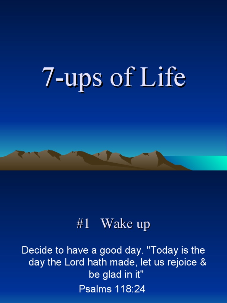 7-Ups of Life | PDF